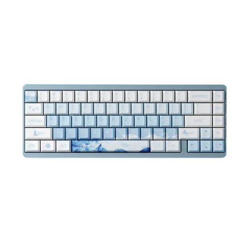 Varmilo Muse 65 Mechanical Keyboard Ariel - White/Blue | Game Store
